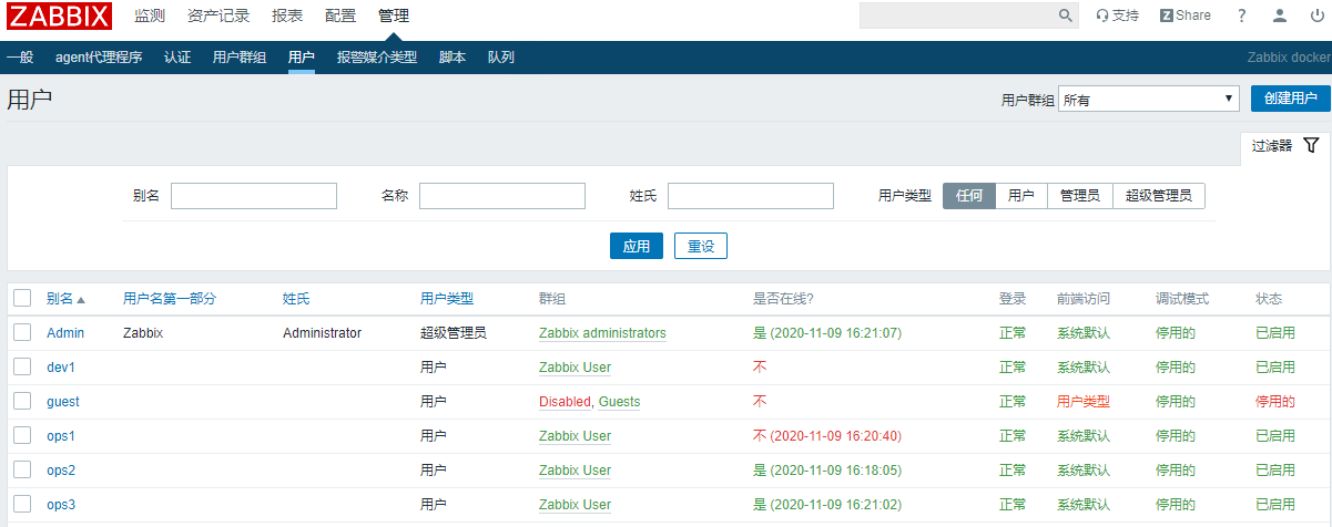 Zabbix 集成 OpenLDAP | 凡间的精灵